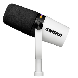 Shure MV7+ XLR/USB-C Hybrid Cardioid Dynamic Podcasting Microphone ...
