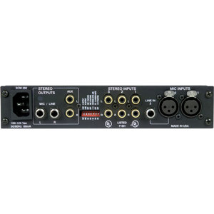 Shure SCM262 Stereo Microphone Mixer SCM262 - Adorama