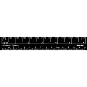 Sirchie 6" Photo Evidence Ruler, Black with White, Set of 10 EPS30KS