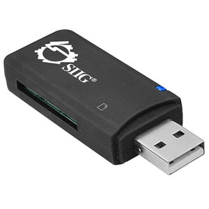 SIIG SD Series USB 2.0 Single-Slot Card Reader/Writer, Up to 480Mb/s ...