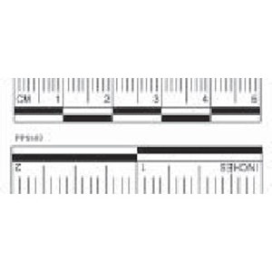 Sirchie Photo Evidence Scales, Set of 50, Black on White PPS502