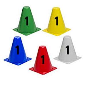 Sirchie SIRCHMARK 6" Evidence Marking Cones Kit, Sequence 1-5 ...