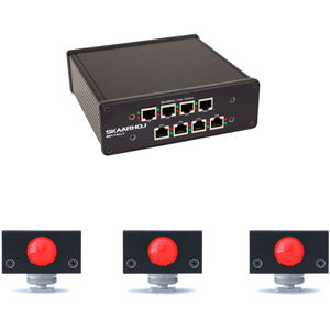 Skaarhoj 8-Channel Tally Box with 3x Tally Lights for Blackmagic ATEM ...