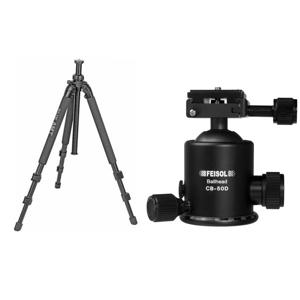 Slik PRO 700 DX 3-Section Aluminum Tripod Legs, Black, Bundle w/CB-50D ...