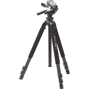 Slik PRO 700DX AMT 3-Section Tripod with Pan and Tilt Head, Black 615-316