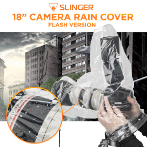 Slinger Rain Cover for Cameras with Lens up to 18" and Flash (2-Pack ...