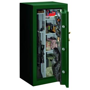 Stack-On 36-40 Gun Safe with Combination Lock, Matte Hunter Green E-40 ...