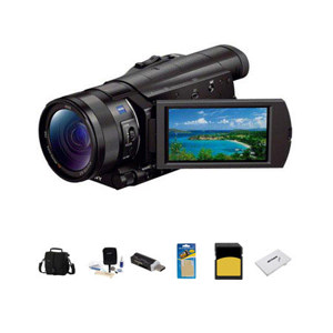 Sony FDR-AX100 4K Ultra HD Camcorder With Basic Accessory Bundle