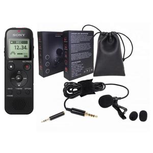 Sony 4GB Digital Voice Recorder with USB Port, W/Stony Simple Lav ...