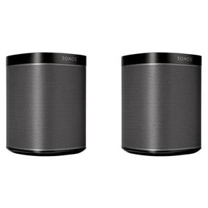 Sonos 2 Pack PLAY:1 Compact Wireless Smart Speaker for Streaming Music ...