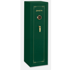 Stack-On 10 Gun Safe with Combination Lock, Matte Hunter Green