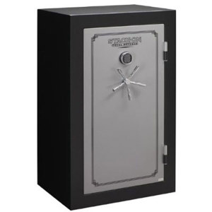 Stack-On 36 Gun Fire/Waterproof Electronic Lock Safe, Matte Black/Gray ...