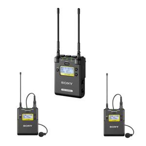 Sony URX-P03D Wireless System with 2x Belt-Packs with Lav Mics, 470-542MHz