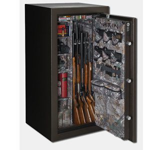 Stack-On W-35-BH-E-S 35-Gun Safe with Back-Lit Electronic Lock & Door ...