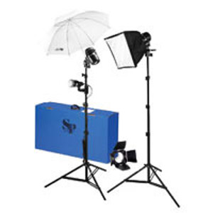 SP Studio Systems Home Studio Kit with 3 Monolight Strobes & 8 ft Stands