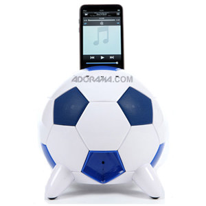 Speakal miSoccer iPod Docking Station, Blue/White - Adorama