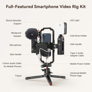 SmallRig 3384B Professional Phone Video Rig Kit for Vlogging & Live ...
