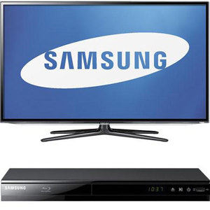 Samsung 46" 1080p LED HDTV Bundle with Samsung BD-E5300 Blu-ray Disc ...