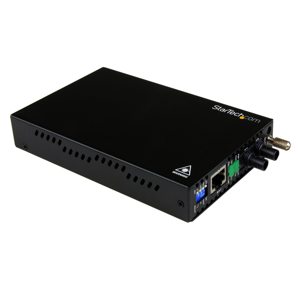 StarTech 10/100 Mbps Multi Mode ST Fiber Media Converter ET90110ST2