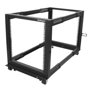 StarTech 12U Adjustable Depth Open Frame 4 Post Server Rack 4POSTRACK12U