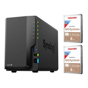 Synology DiskStation DS224+ 2-Bay NAS Enclosure, Bundle with 2x WD Red ...