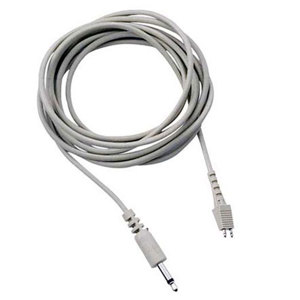 Telex CMT-98 5' Telethin Cord with 1/8" Straight Miniature Connector, Gray