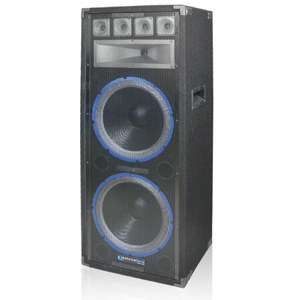 Technical Pro VRTX215 15" Carpeted Cabinet Speaker, Black - Adorama
