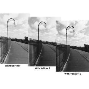 Tiffen 5x5" Deep Yellow #15 Glass Filter for Black & White Film 5X5DY15