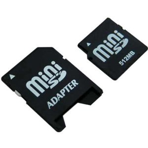 Transcend 512mb Mini Secure Digital (miniSD) Memory Card. #TS512MSDM