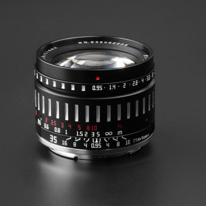 TTArtisan 35mm f/0.95 Lens for Fuji X, Black & Silver C35095-BS-X