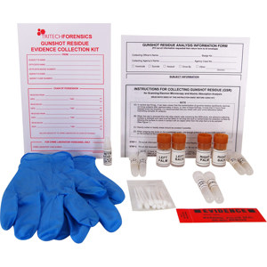 Tri-Tech Forensics GSR Collection Kit, Includes 4 Stubs and 12 Swab, 10 ...