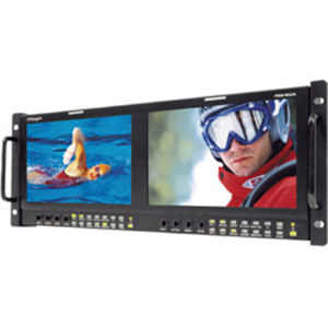 TVLogic PRM-902A Dual 9" LCD 4RU Multi-Channel Rack Mount Monitor