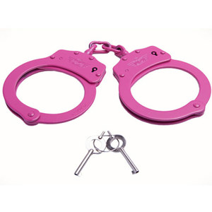 UZI Handcuff Chain with 2 Keys, Pink - Adorama