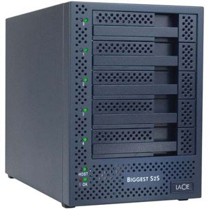 LaCie Biggest S2S with PCI-X Card, 5 TB, 5 Disk RAID System Tower with ...