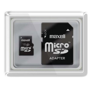 Maxell 16GB MicroSDHC Class 10 Flash Memory Card, 17 Mbps Max Write ...