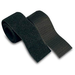 VELCRO Brand Industrial Strength 4" x 2" Strips, 4 Sets, Black