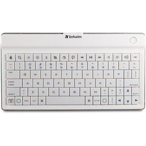 Verbatim Keyboard Wireless, Bluetooth, for Tablet, Cellular Phone - White