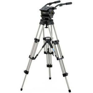 Vinten Vision 250 Fluid Head with 3-Section Aluminum Tripod & Mid-Level ...