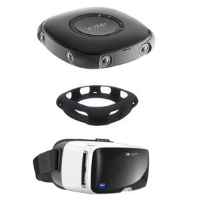 Vuze Plus 3D 360 Spherical VR 4K Camera, Black W/VR ONE Plus Headset ...