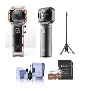 Vuze XR Dual 3D 360/2D 180 VR Camera Black With Vuze Underwater Case ...