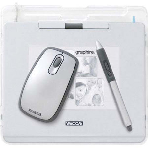 Wacom 4x5 USB Graphire 4 Silver Graphics Tablet with Pen, Mouse and ...