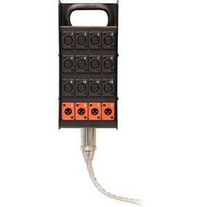 Whirlwind Medusa Loaded Stage Box with 12 XLR Female Inputs BK12NR