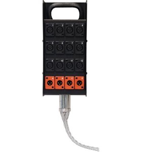 Whirlwind Medusa Loaded Stage Box with 16 XLR Female Inputs BK16NR