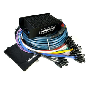 Whirlwind 100' Box to Fan 4 XLR Medusa Elite Snake Cable, 16 XLR Inputs