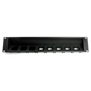 Whirlwind 2RU Space Angled Punched Rack Panel for 7 Tri-Loc Connectors PR2T