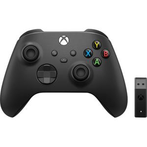 Microsoft Xbox Wireless Controller + Wireless Adapter, Black - Adorama