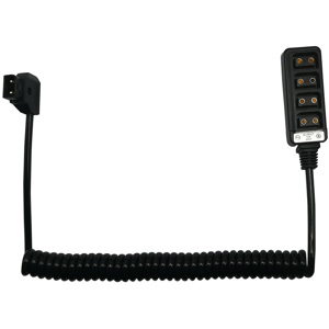 ANDYCINE D-Tap Male to 4-Port D-Tap Female Coiled Splitter Cable A-DTAP-141