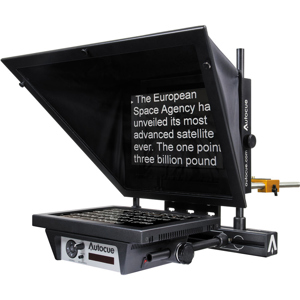 Autocue/QTV Master Series 12" Prompter with Folding Hood and Gold Plate ...