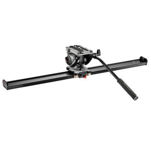 Manfrotto MVS100A Camera Slider 100cm W/Manfrotto MVH500AH Prof Fluid Head