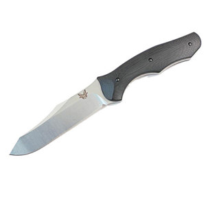 Benchmade 183 Fixed Contego Plain Satin Edge Knife with Reverse Tanto Blade